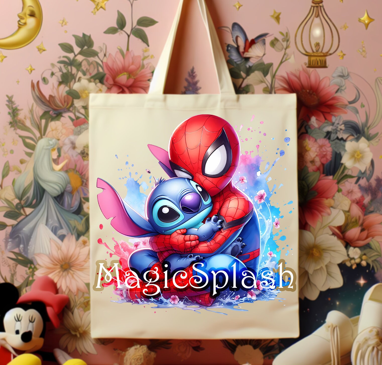 Spiderman and Stitch Hug PNG, Crossover Art (digital Download) - Etsy