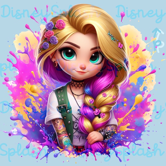 Dibujo De Rapunzel De Princesas Disney Punk
