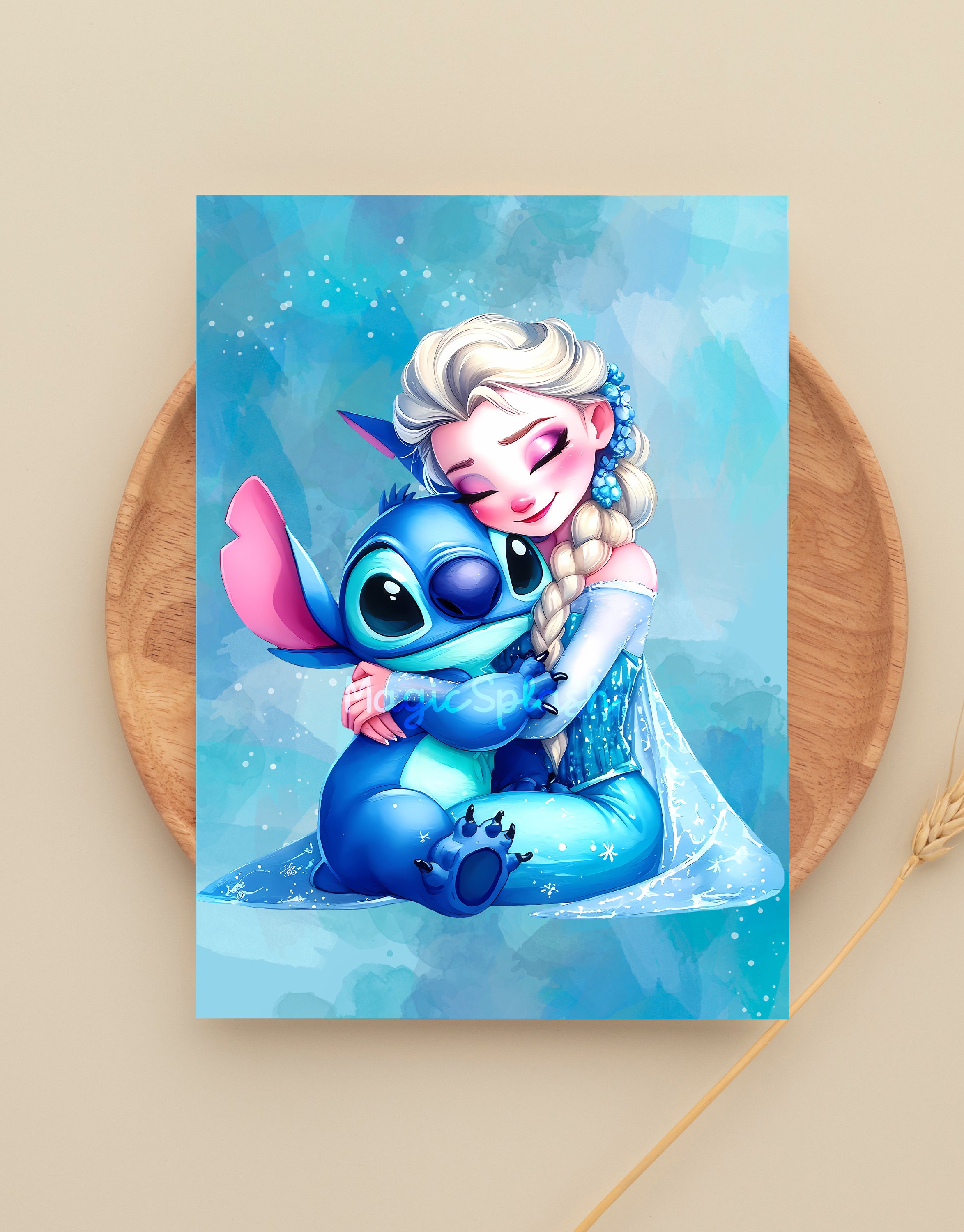 Elsa and Stitch Hug Clipart, PNG Image (digital Download) - Etsy