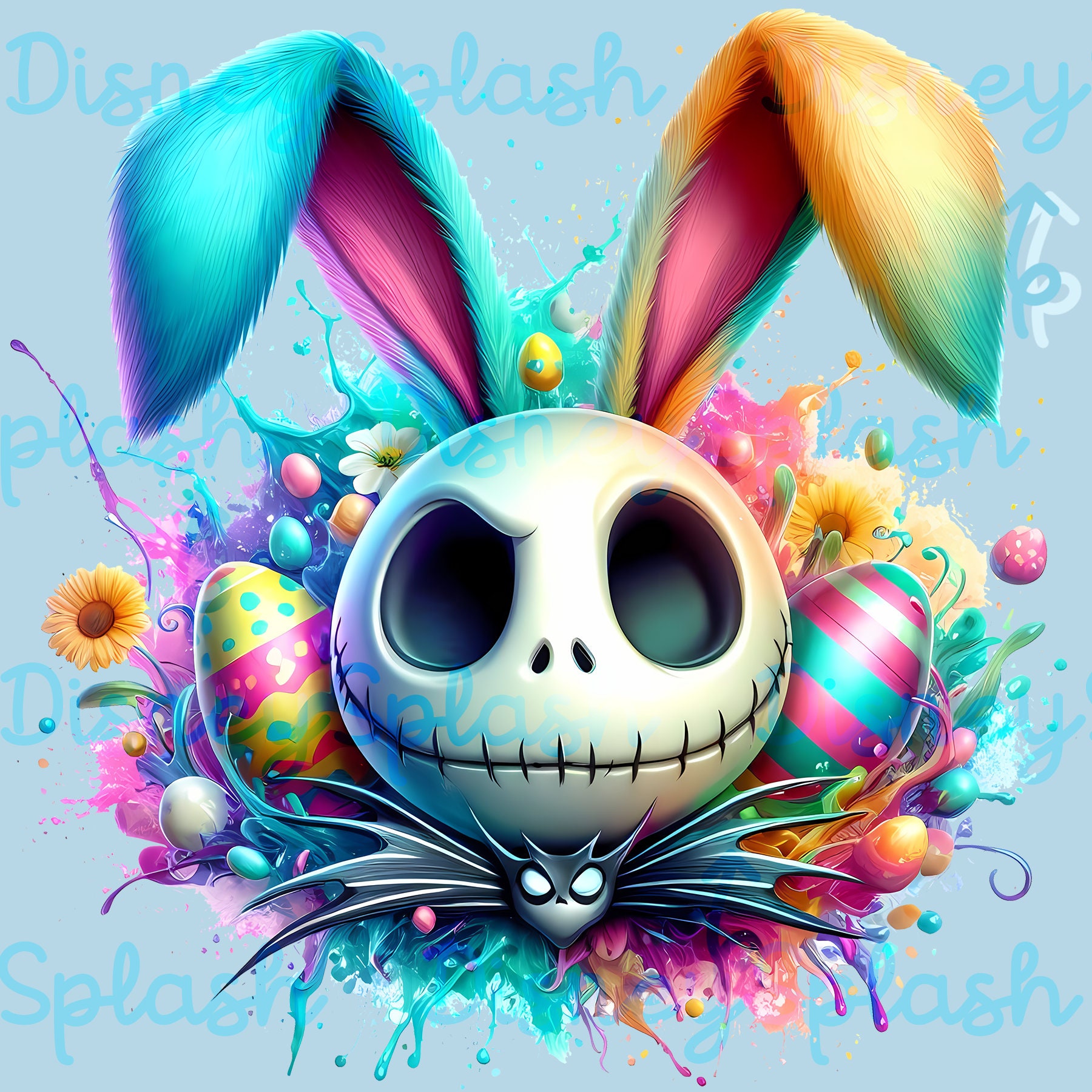 Jack Bunny Ears Watercolor Splash, Clipart Images, Graphics and Artwork ...