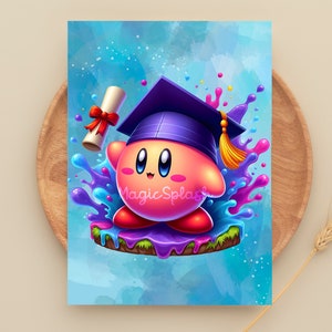Kirby Diploma Watercolor Splash Clipart Images, Graphics and Artwork ...