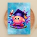 Kirby Graduation Clipart: Rainbow Watercolor Splash (PNG Digital ...