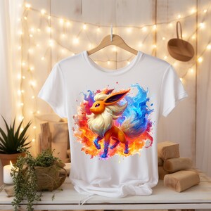 Flareon Watercolor Splash, Clipart Images, Graphics and Artwork ...