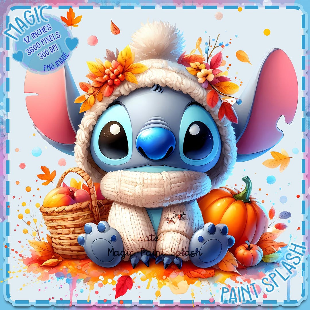 Autumn Stitch Clipart: Watercolor Fall Images (PNG Digital Download) - Etsy