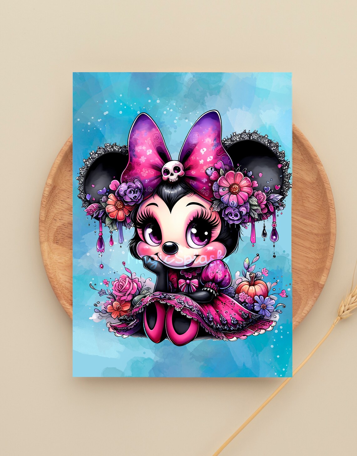 Gothic Minnie Mouse Clipart: Dark Princess PNG Image (digital Download ...