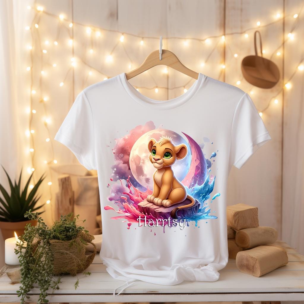 Nala Cub Moon Watercolor Clipart: Lion King PNG Image (digital Download ...