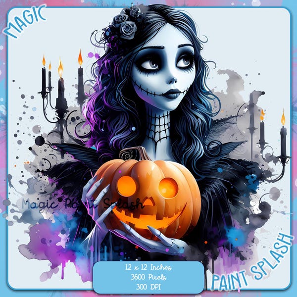 Corpse Bride Pumpkin Stencil - Etsy