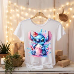 Stitch Milkshake Watercolor Splash Clipart, PNG Image (digital Download ...