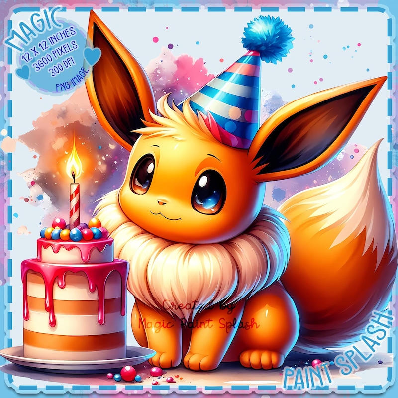 Eeveelution Birthday Card - Etsy UK