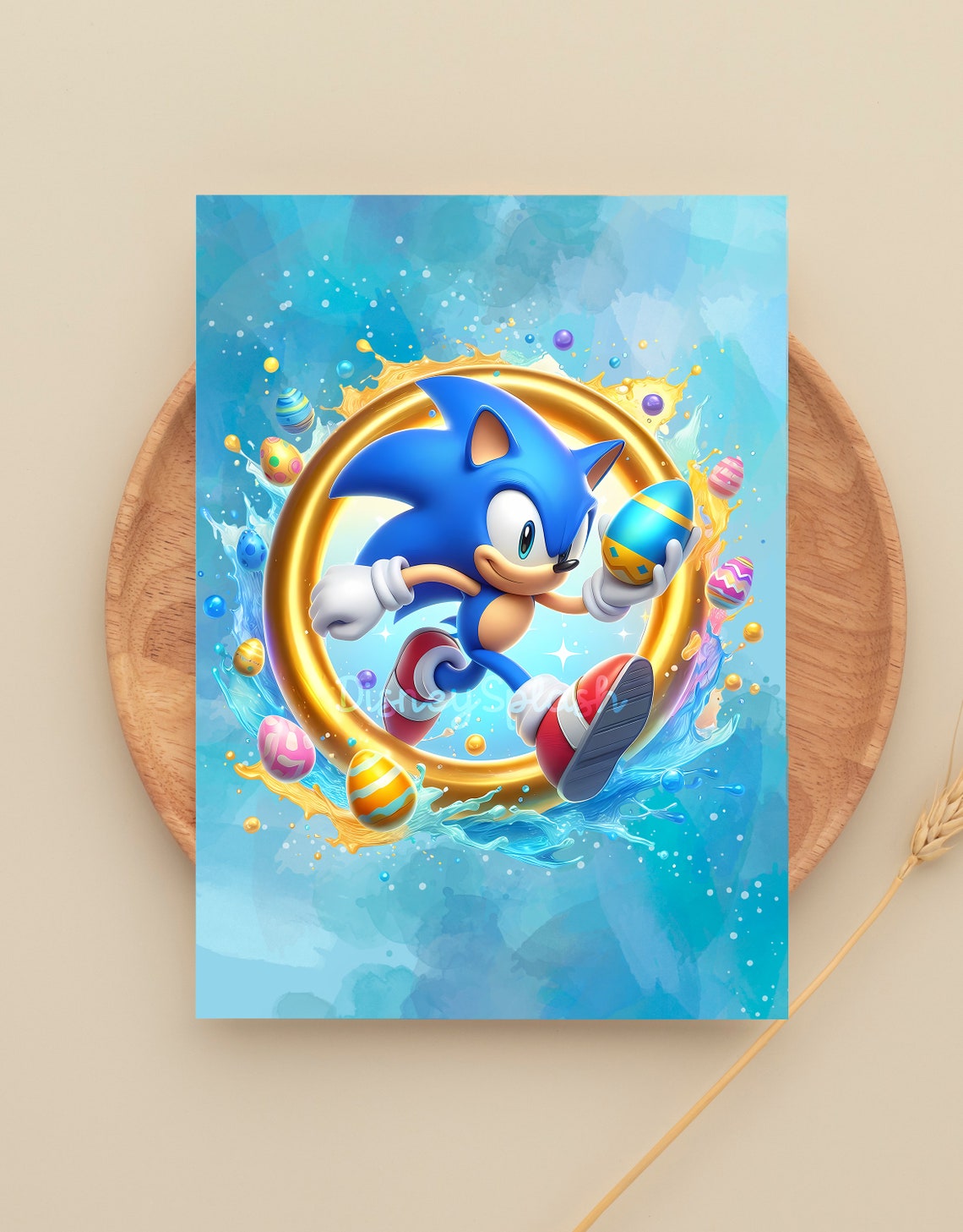 Sonic Easter Dash Watercolor Splash, Clipart Images, Graphics and ...