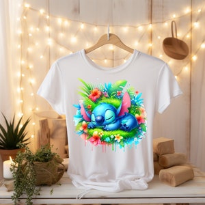 Stitch Nap Watercolor Splash, Clipart Images, Graphics and Artwork ...