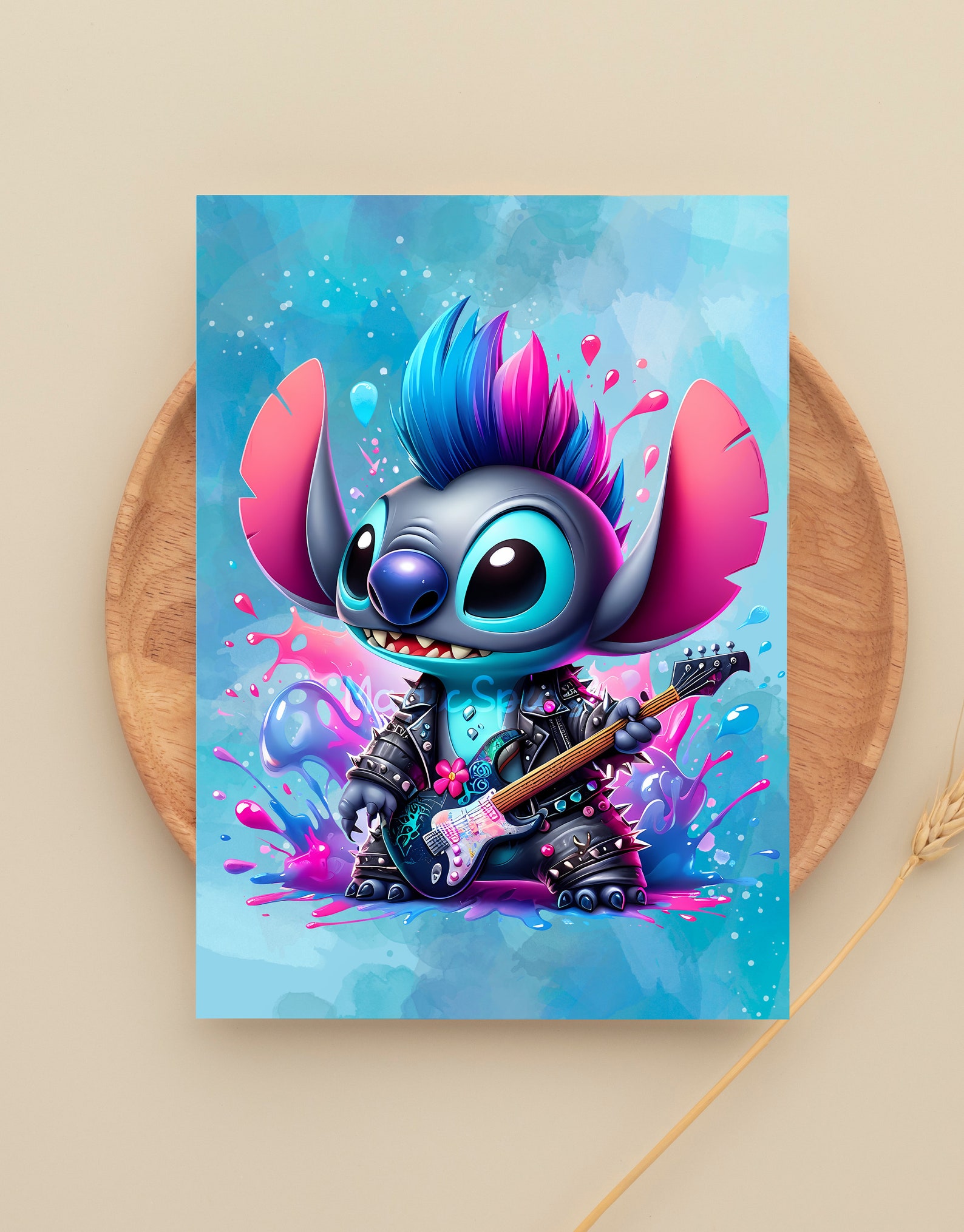 Punk Rock Stitch Clipart: Watercolor Rainbow PNG (digital Download) - Etsy