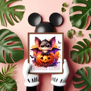 Cute Bat Halloween Watercolor Splash, Clipart Images, Graphics and ...