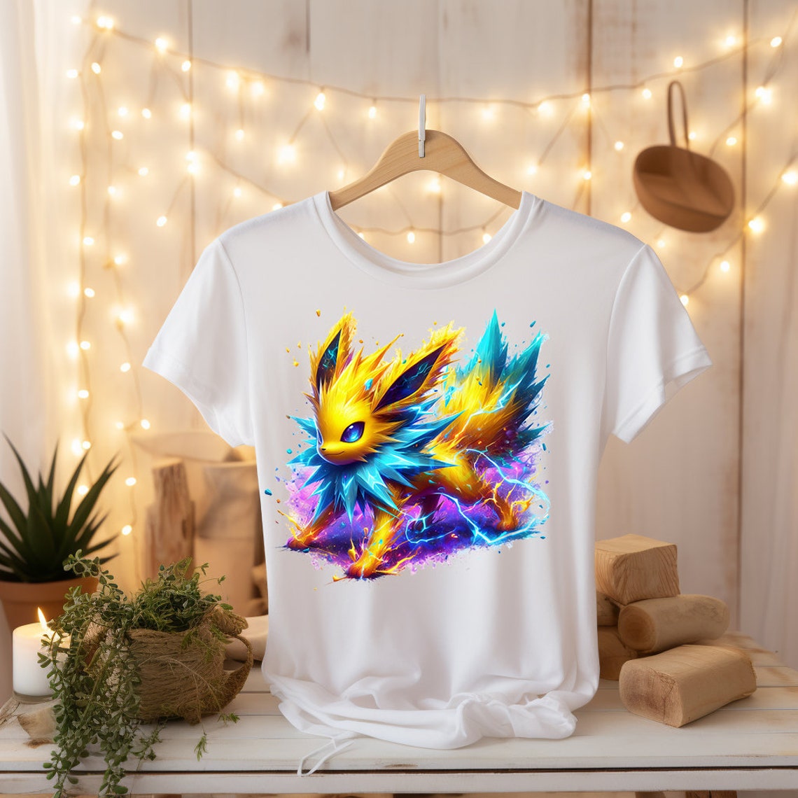 Jolteon Watercolor Clipart: Rainbow Splash PNG (digital Download) - Etsy