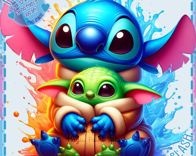 Grogu and Stitch Enamel Pin Baby Yoda Enamel Pins Stitch Enamel Pin Cute Lapel Pins Disney ...