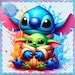 Baby Groot and Stitch PNG Image, Clipart Images, Graphics and Artwork ...