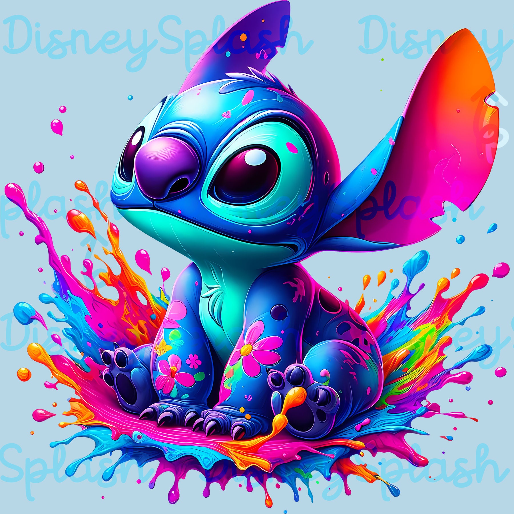 Rainbow Stitch Watercolor Splash, Clipart Images, Graphics and Artwork ...