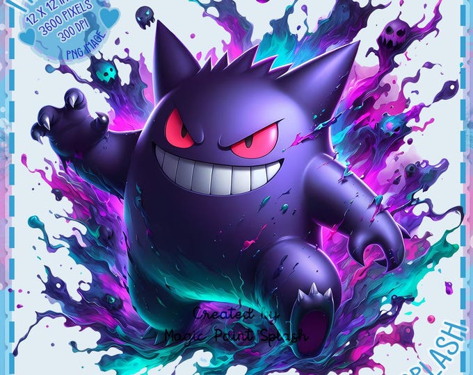 Pokemon Gengar SVG - Etsy