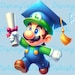 Luigi Diploma Graduation No Splash - Etsy