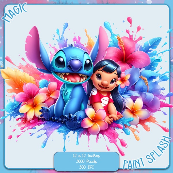 Lilo and Stitch Cute Clipart - Etsy UK