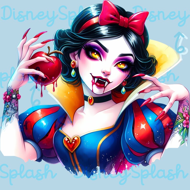 Vampire Snow White PNG, Dark Princess Clipart (digital Download) - Etsy