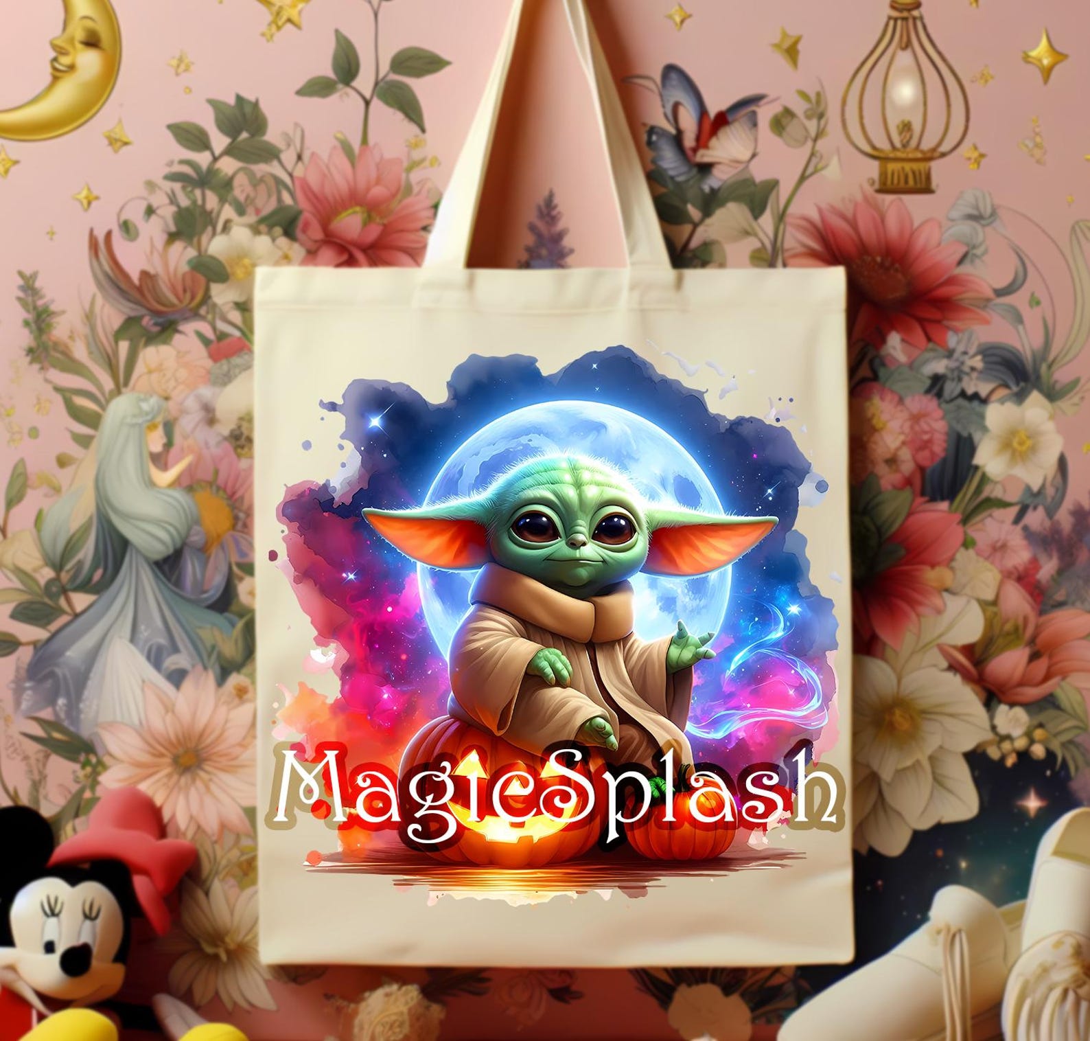 Grogu Halloween, Watercolor Splash PNG File , Clipart Images, Graphics ...