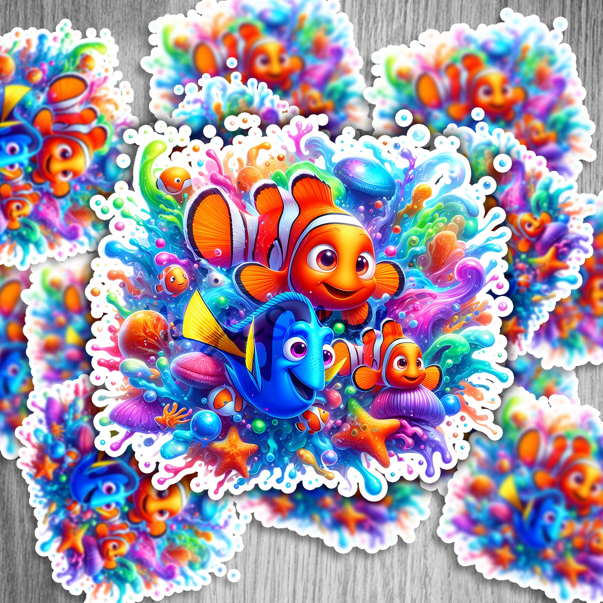 Finding Nemo Watercolor Splash, Clipart Images, Graphics and Artwork ...