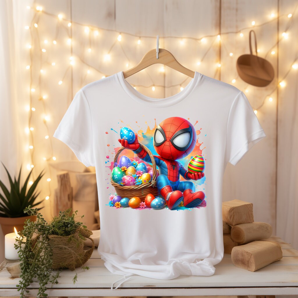 Cute Spidey Easter Watercolor Splash, Clipart Images, Graphics and ...
