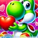 Yoshi Valentine PNG: Watercolor Dragon Clipart (digital Download) - Etsy