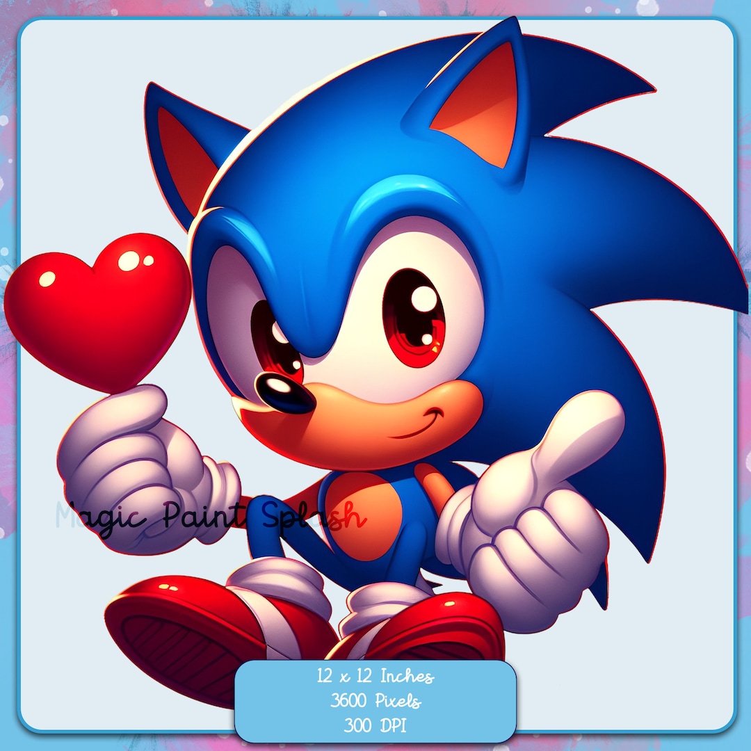 Sonic Valentine PNG Image, Clipart Images, Graphics and Artwork ...