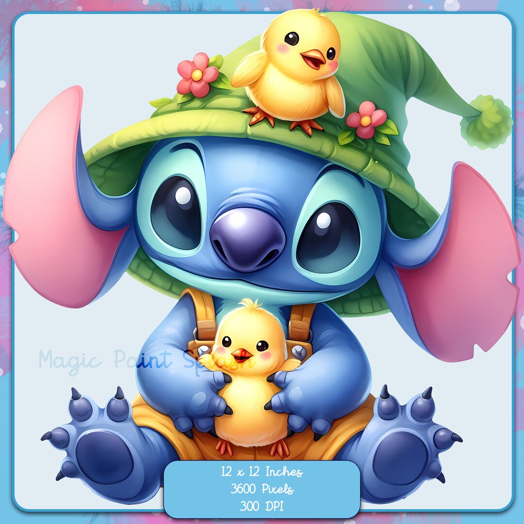 Springtime Stitch Clipart Image With Transparent Background - Etsy