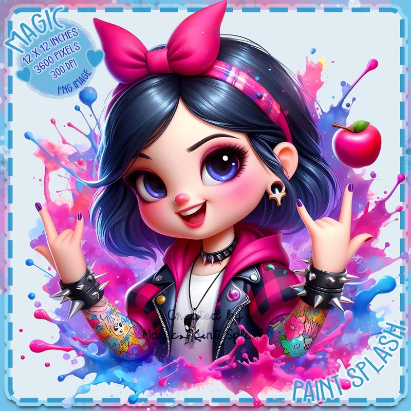 Punk Rock Snow White - Etsy