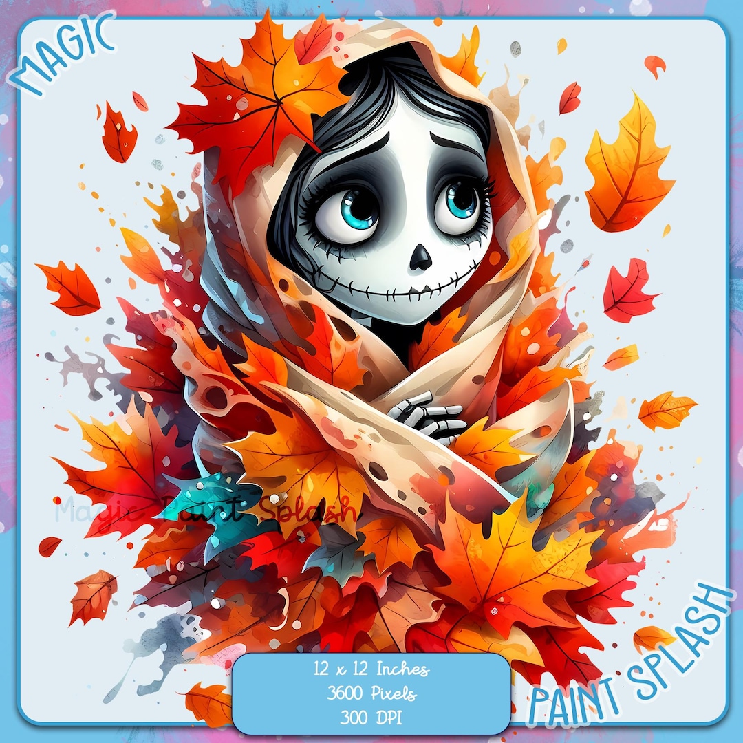 Fall Corpse Bride Clipart: Emily Watercolor PNG (digital Download) - Etsy