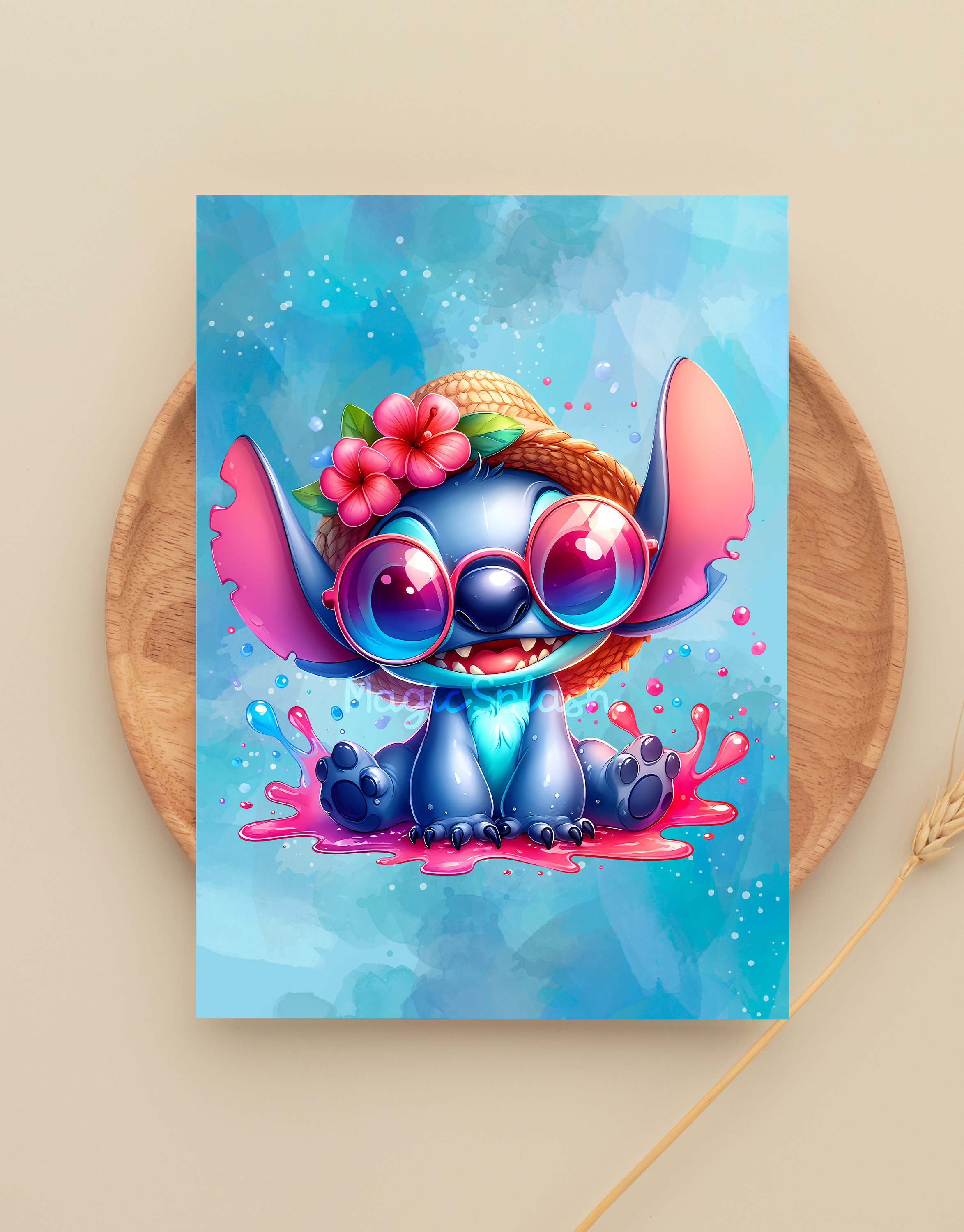 Summertime Stitch Clipart: Rainbow Watercolor PNG (digital Download) - Etsy
