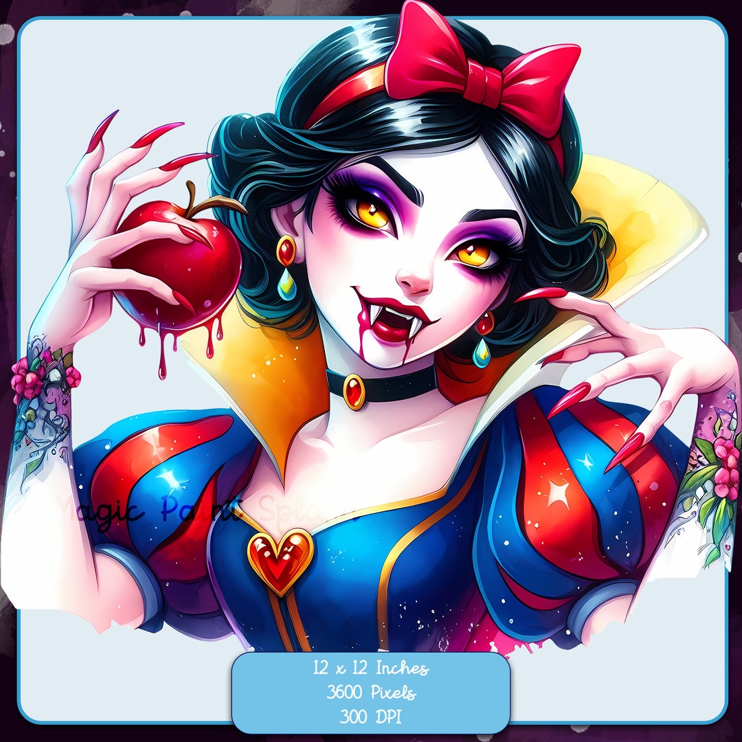 Vampire Snow White PNG Image, Clipart Images, Graphics and Artwork ...