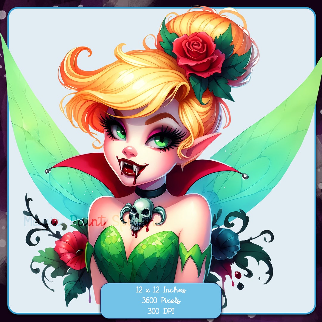 Vampire Tinkerbell PNG Image, Clipart Images, Graphics and Artwork ...