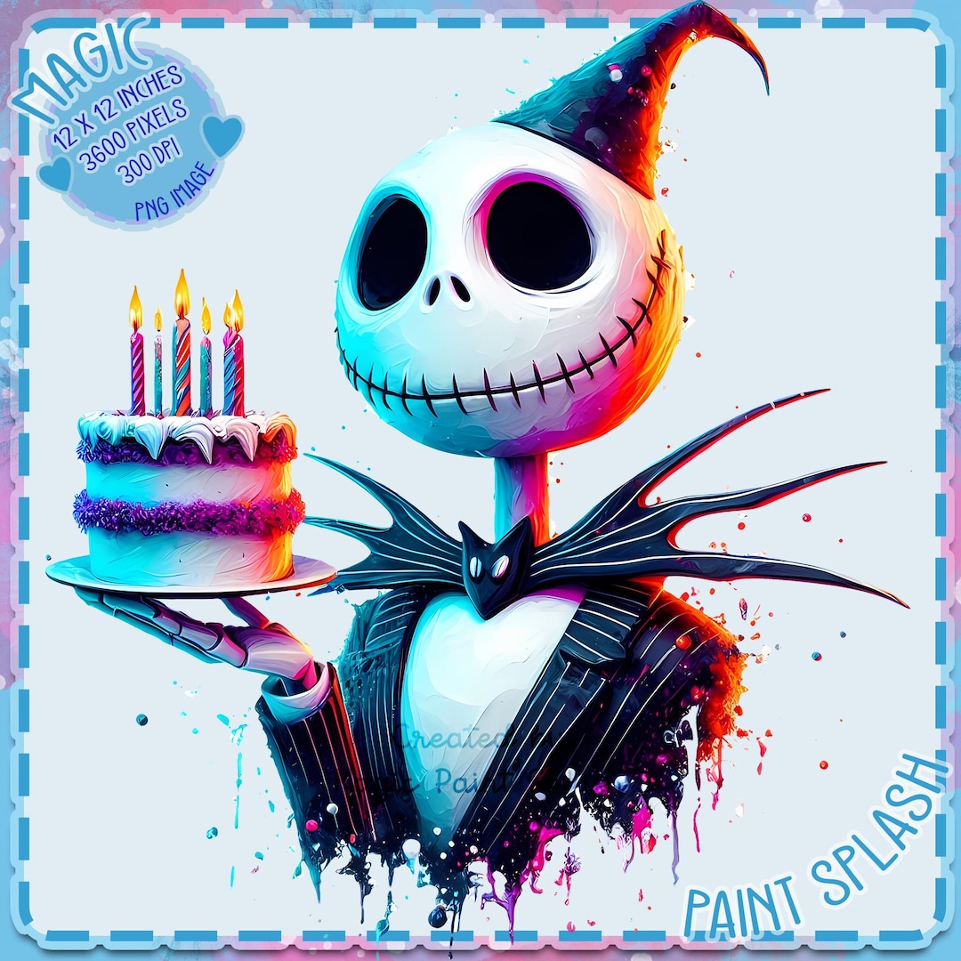 Jack Birthday Watercolor Splash, Clipart Images, Graphics and Artwork ...