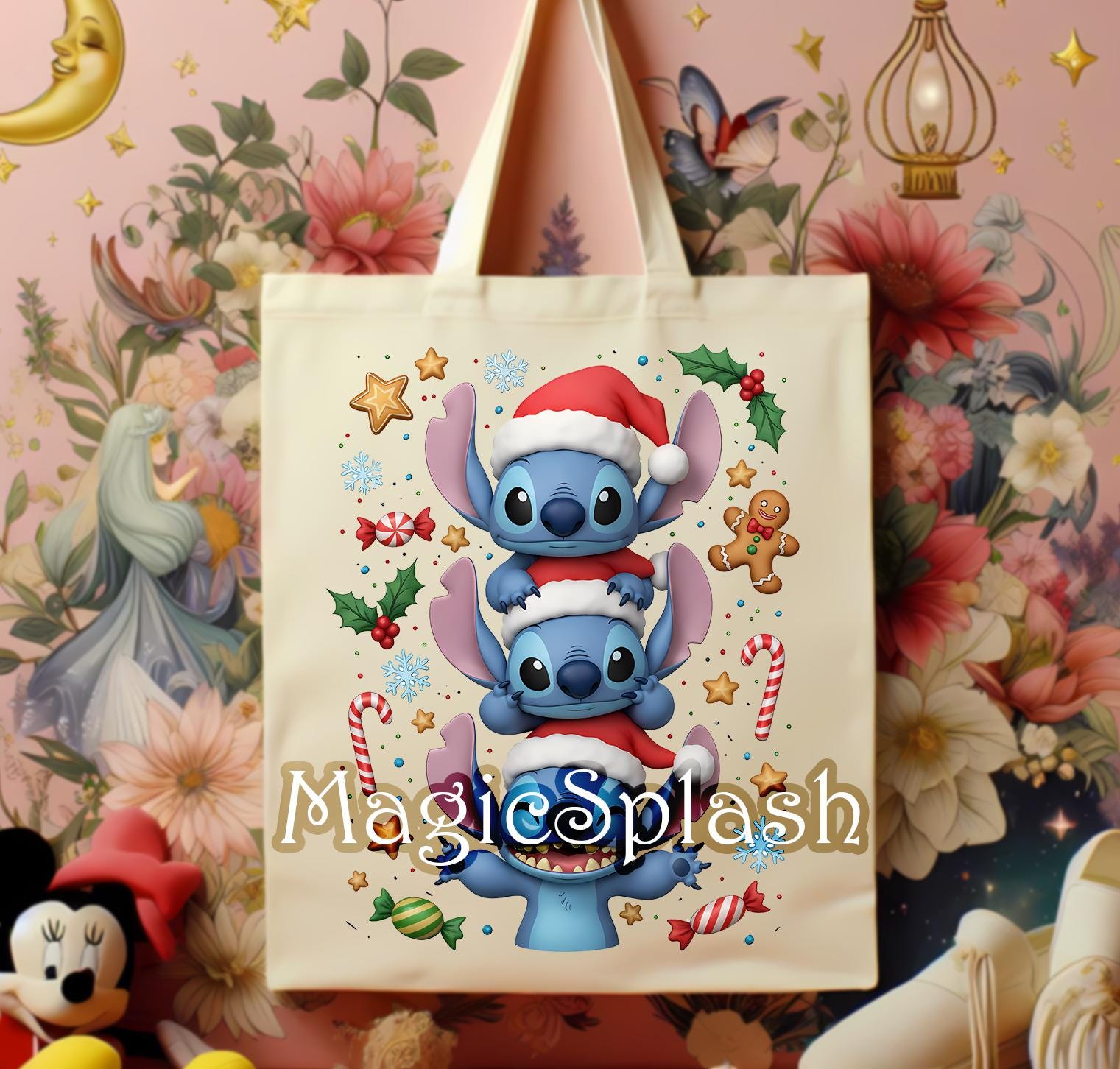 Christmas Stitchmas PNG: Holiday Character Art (digital Download) - Etsy