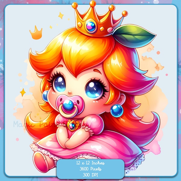 Princess Peach Baby - Etsy