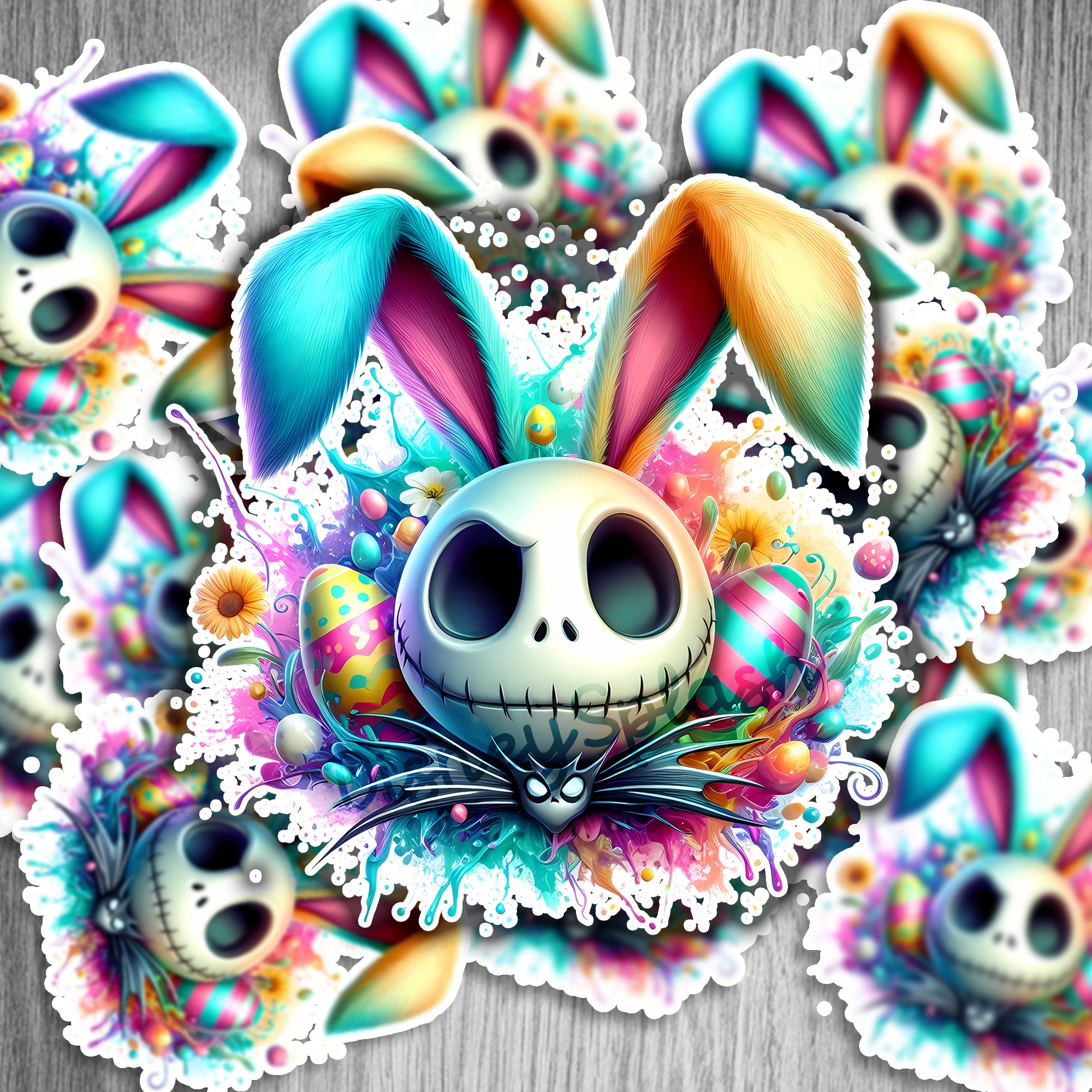 Jack Bunny Ears Watercolor Splash, Clipart Images, Graphics and Artwork ...