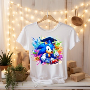 Sonic Graduation 2024 Watercolor Splash, Clipart Images, Graphics and ...