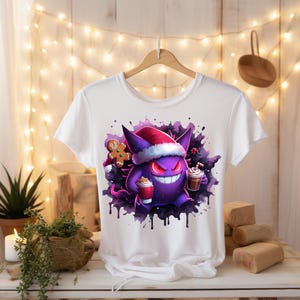 Christmas Snack Gengar Watercolor Splash, Clipart Images, Graphics and ...