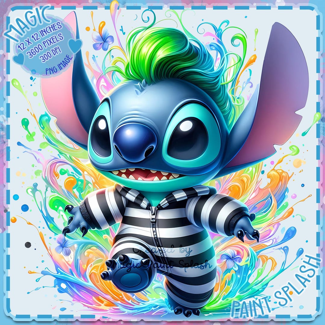 Stitch as a Ghoul PNG Image, Clipart Images, Graphics and Artwork, PNG ...
