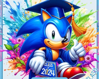Sonic Graduation PNG Image, Clipart Images, Graphics and Artwork, PNG ...