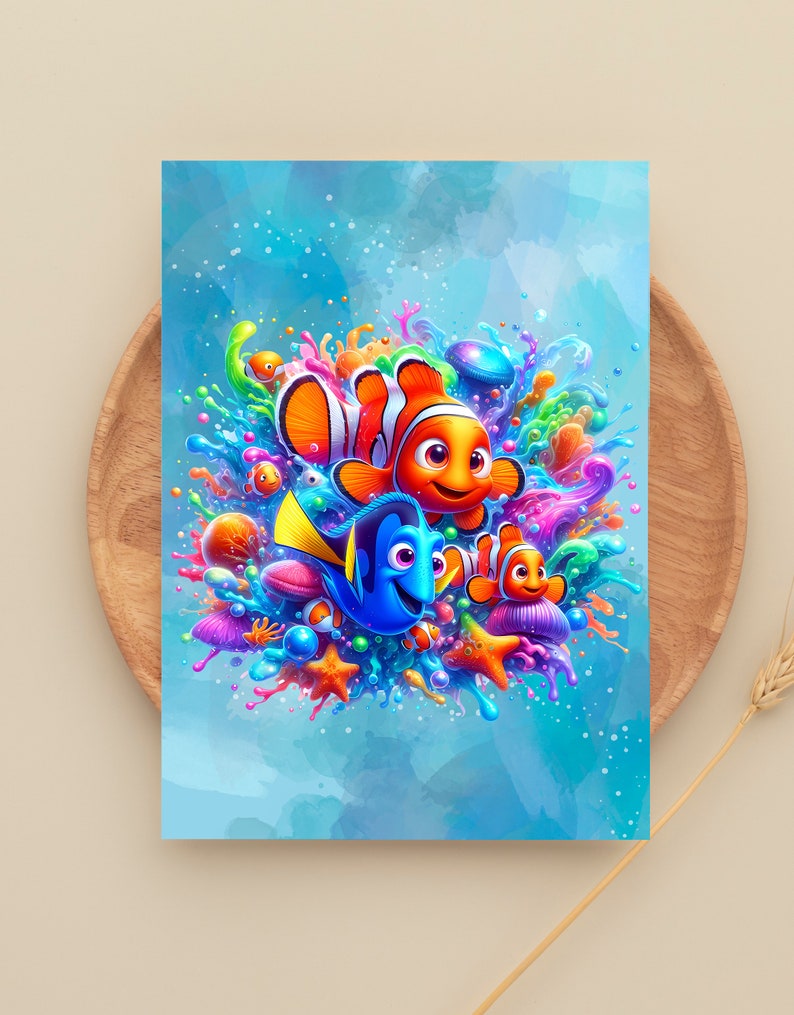 Finding Nemo Watercolor Splash, Clipart Images, Graphics and Artwork ...