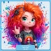 Merida Punk Rock Watercolor Splash, Clipart Images, Graphics and ...