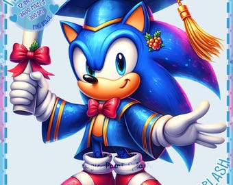 Sonic Graduation 2024 PNG Image, Clipart Images, Graphics and Artwork ...