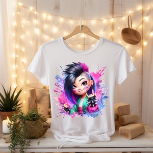 Mulan Punk Rock Watercolor Splash, Clipart Images, Graphics and Artwork ...