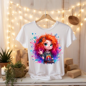 Merida Punk Rock Watercolor Splash, Clipart Images, Graphics and ...
