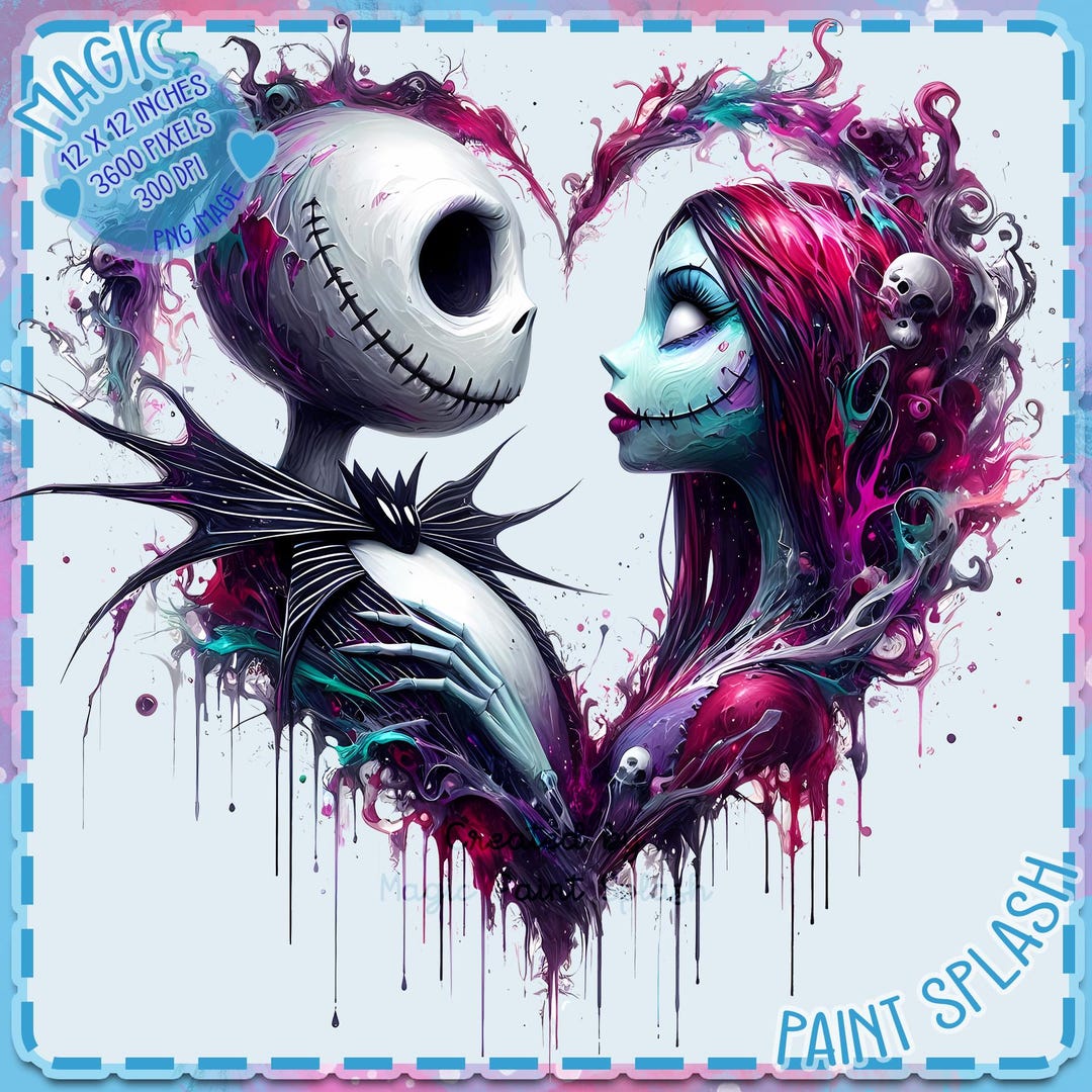 Images clipart Jack et Sally aquarelle, graphiques et oeuvres d'art ...
